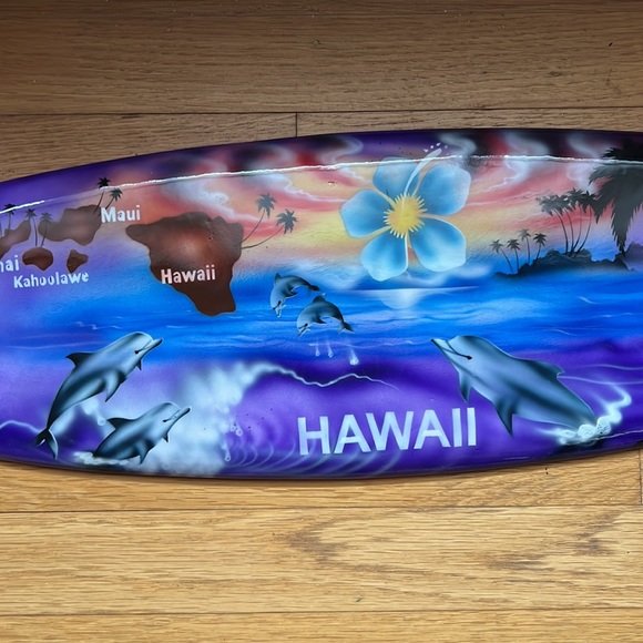 Wall Decor | Hawaiian Islands Surfboard Sign | Poshmark